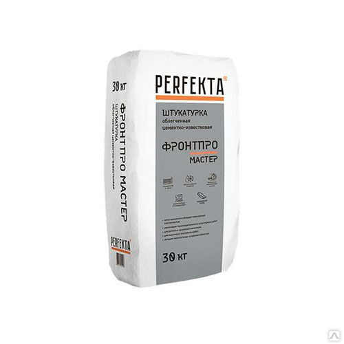 Штукатурка цементно-известковая облегченная Фронтпро Мастер, Perfekta ...