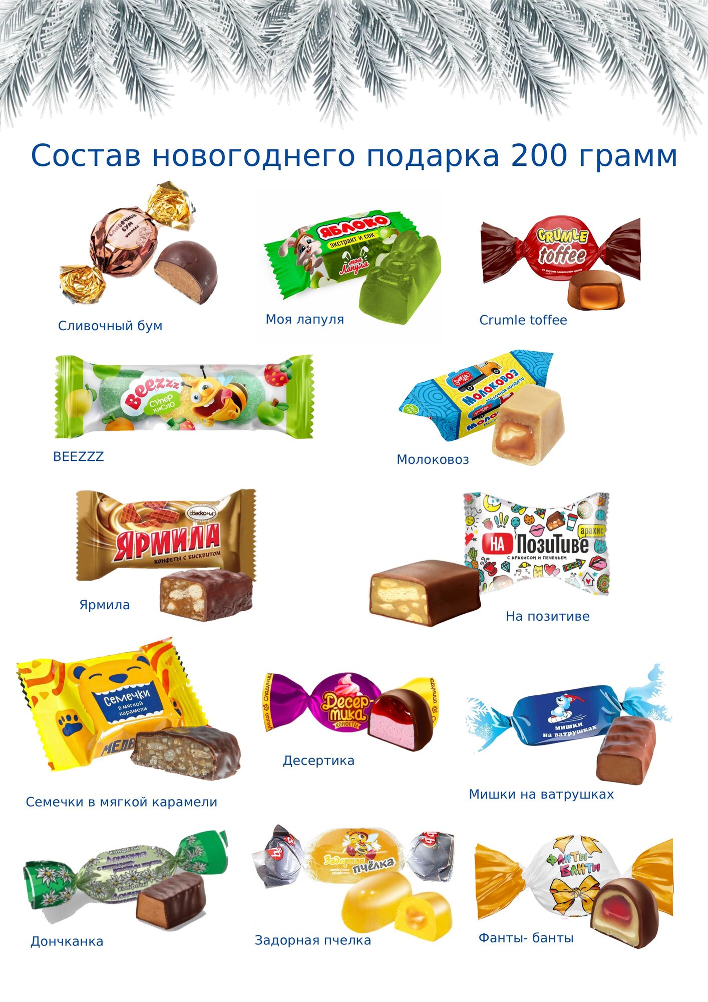 Новогодний подарок 95 Киндер куб 0,2 кг (картон), цена в Хабаровске от ...